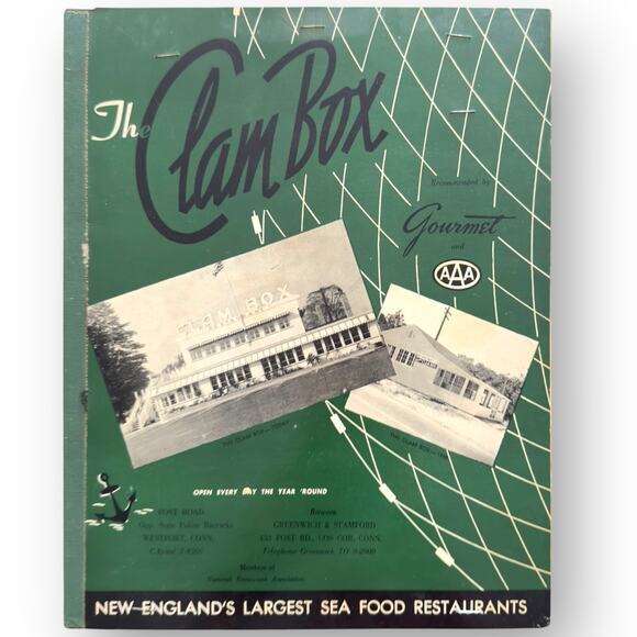 The Clam Box | Art | The Clam Box Restaurant Menu Greenwich Westport ...